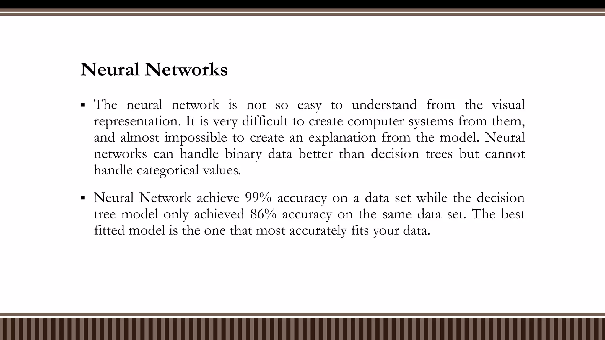 Desicion tree and neural networks | PPTX