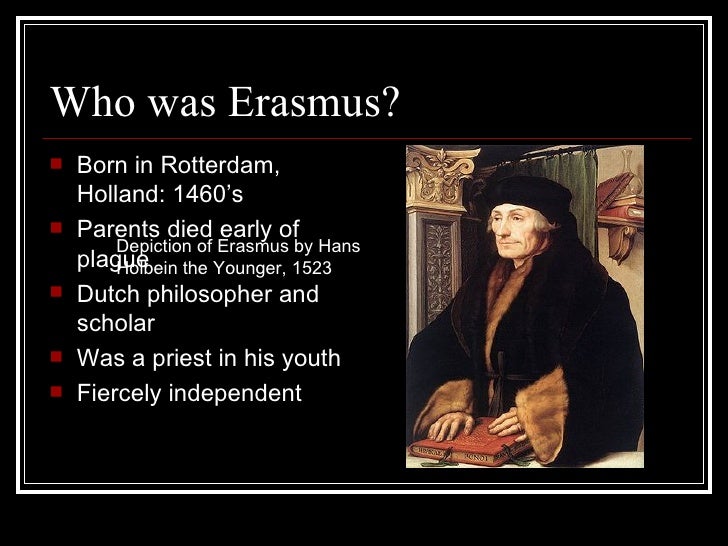 Desiderius Erasmus Of Rotterdam