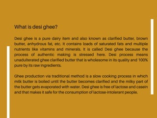 Desi ghee | PPT