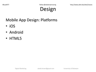 Design: PC-based, Mobile and Mobile App | PPTX | Web Design and HTML | Internet