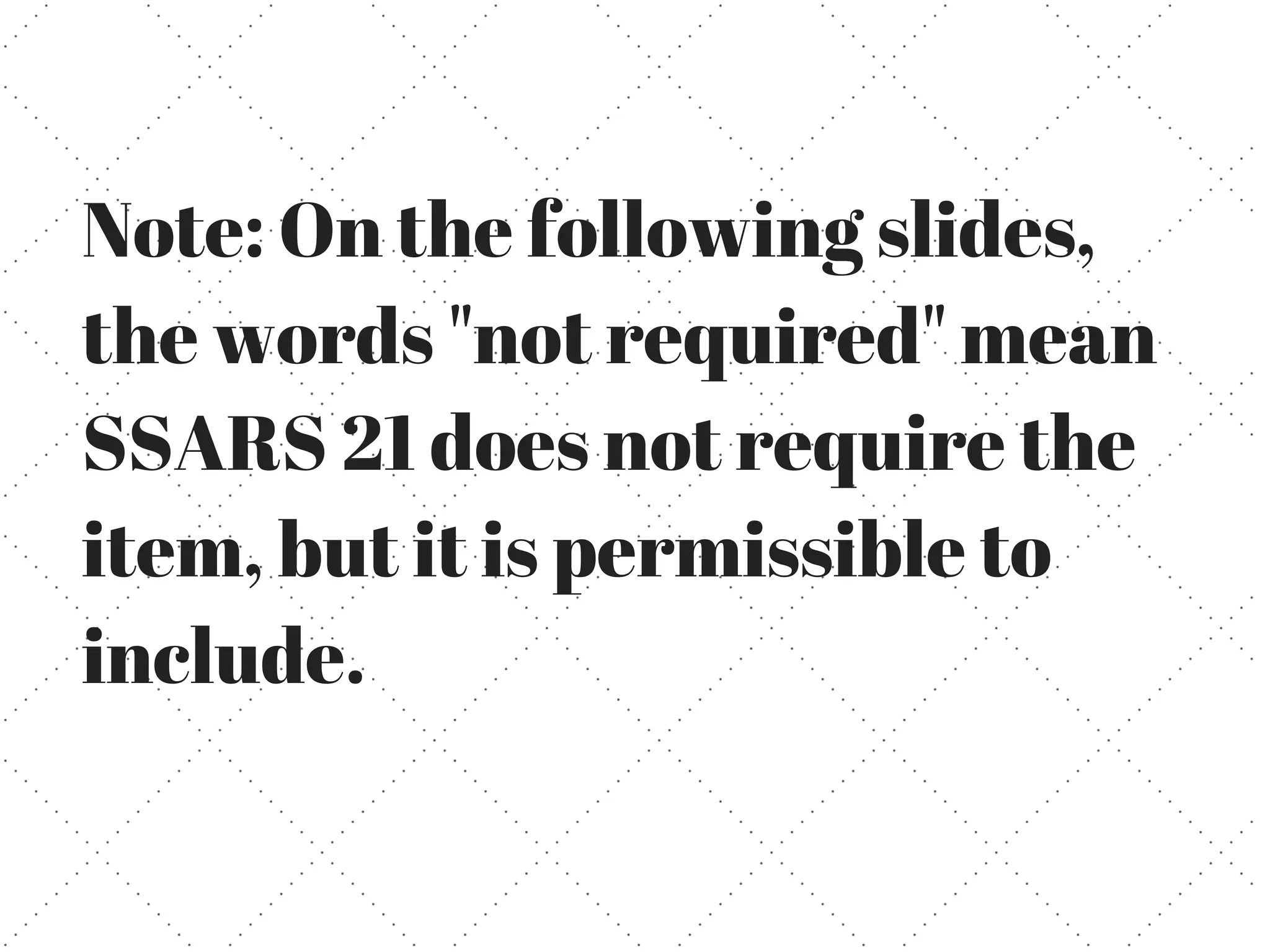SSARS 21 Preparation of Financial Statements: What Should the Financial ...