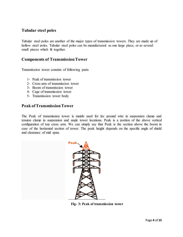 Design of Transmission Tower | DOCX