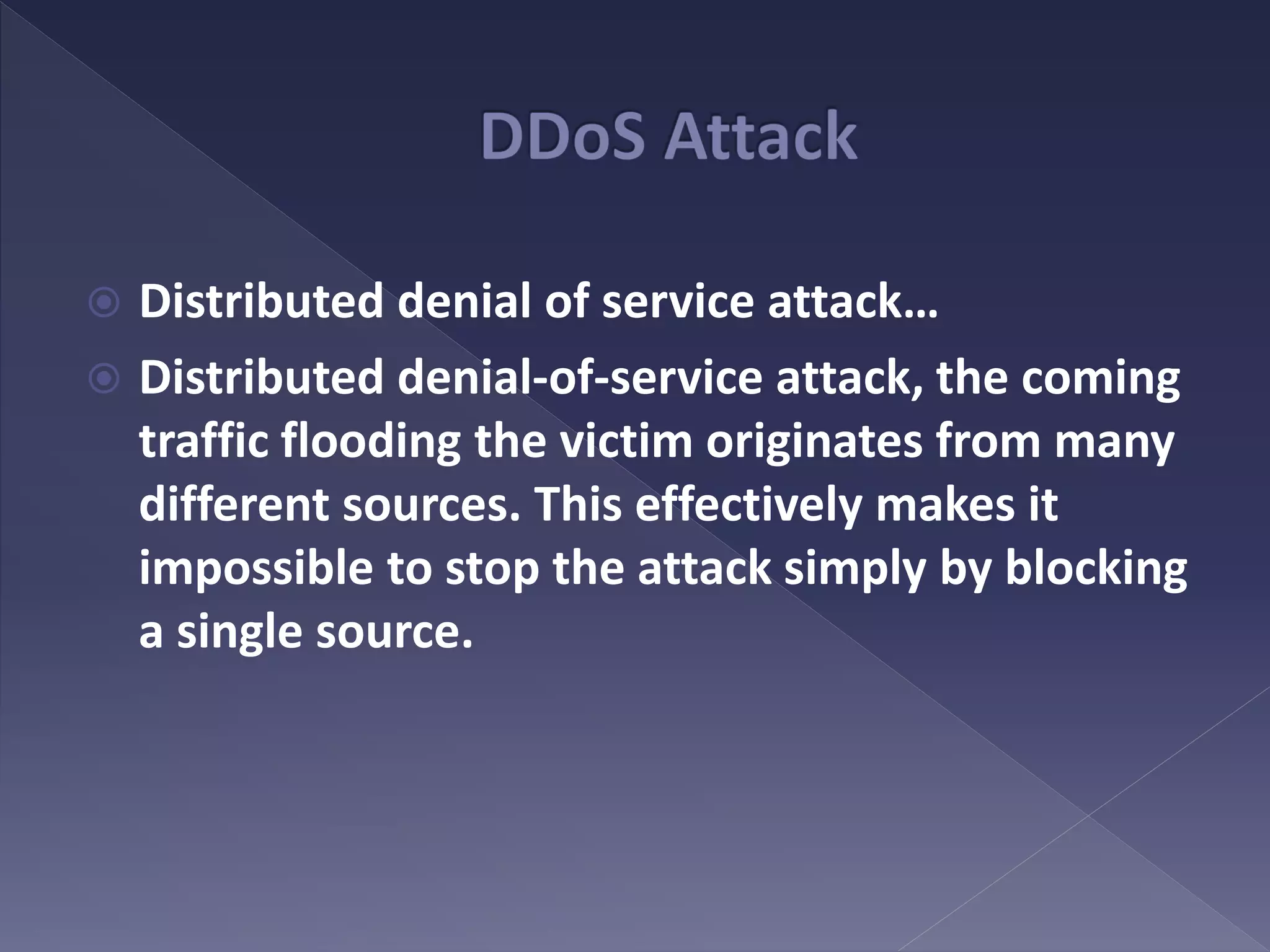 Denial of Service Attack | PPTX