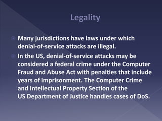 Denial of Service Attack | PPTX