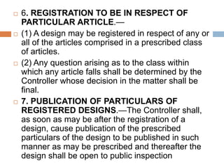 design laws in india.pptx Presentation on Design laws | PPTX