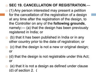 design laws in india.pptx Presentation on Design laws | PPTX