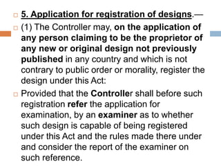 design laws in india.pptx Presentation on Design laws | PPTX