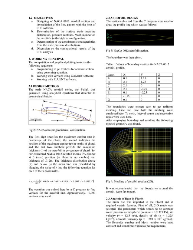Design Analysis Of Uav (Unmanned Air Vehicle) Using NACA 0012 Aerofoil Profile | PDF