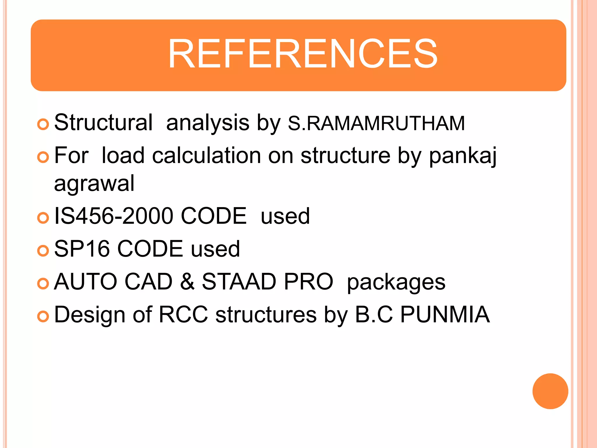 DESIGN AND ANALAYSIS OF MULTI STOREY BUILDING USING STAAD PRO | PPTX