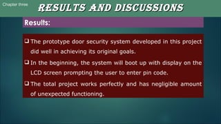 Design and Construction of Digital Locking System | PPT | Home Security ...