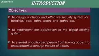 Design and Construction of Digital Locking System | PPT | Home Security ...