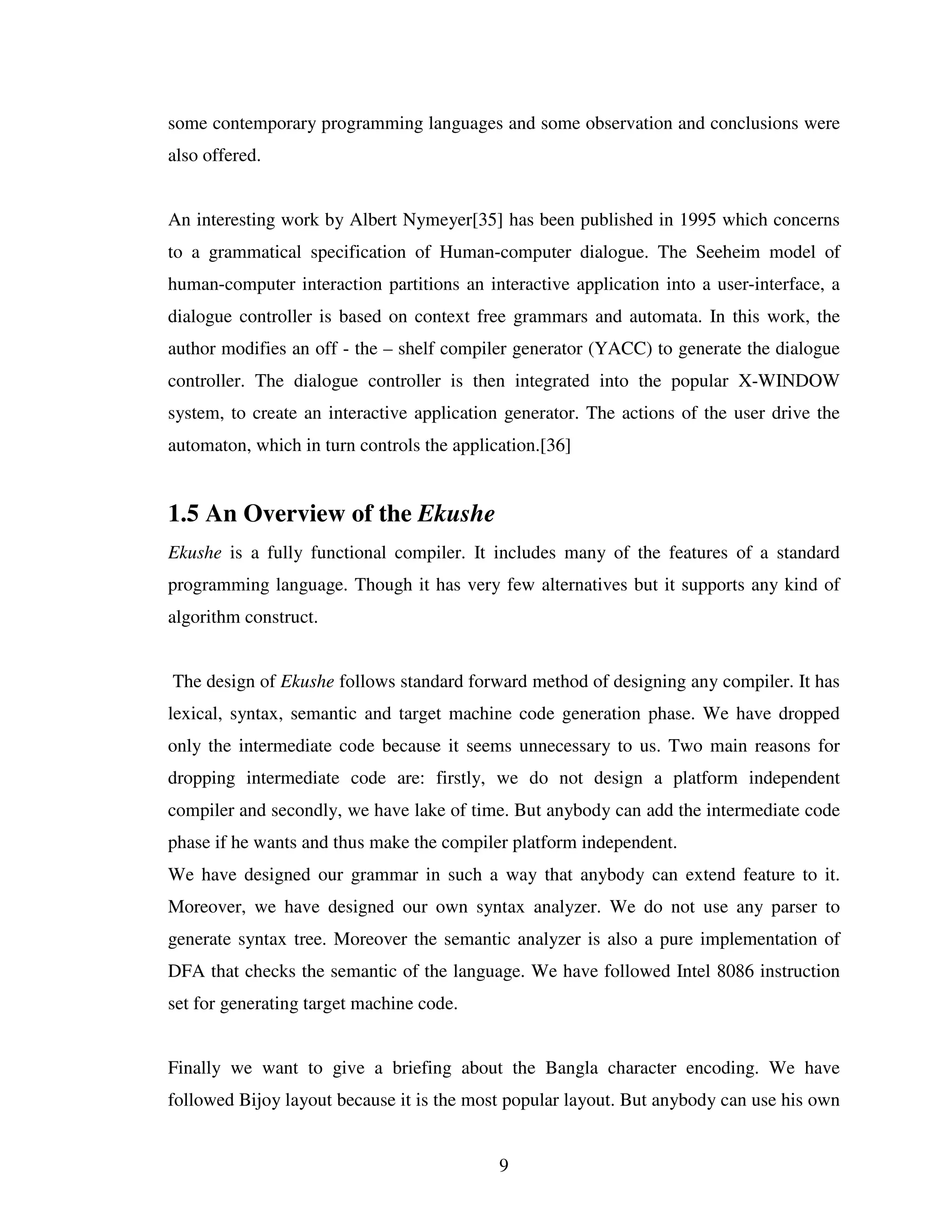 Design And Implementation Of A Bangla Compiler Pdf Programming Languages Computing