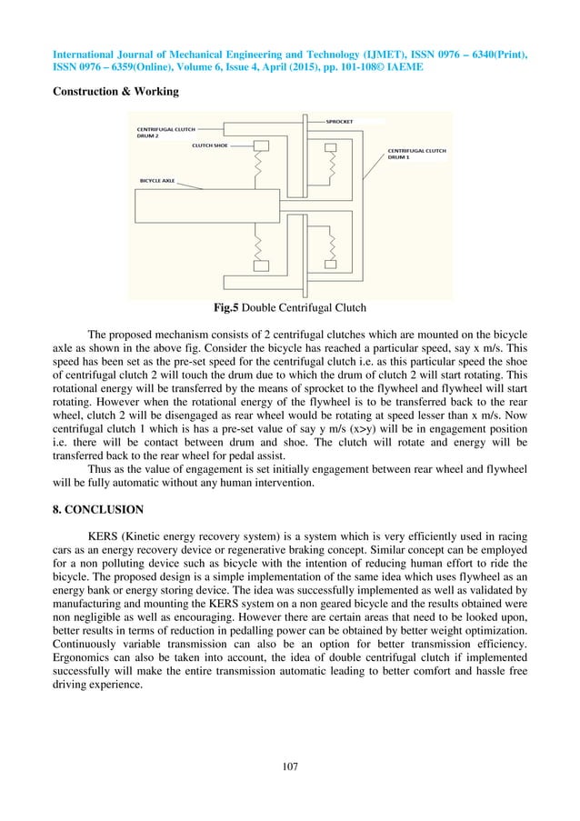 DESIGN AND IMPLEMENTATION OF KINETIC ENERGY RECOVERY SYSTEM (KERS) IN ...