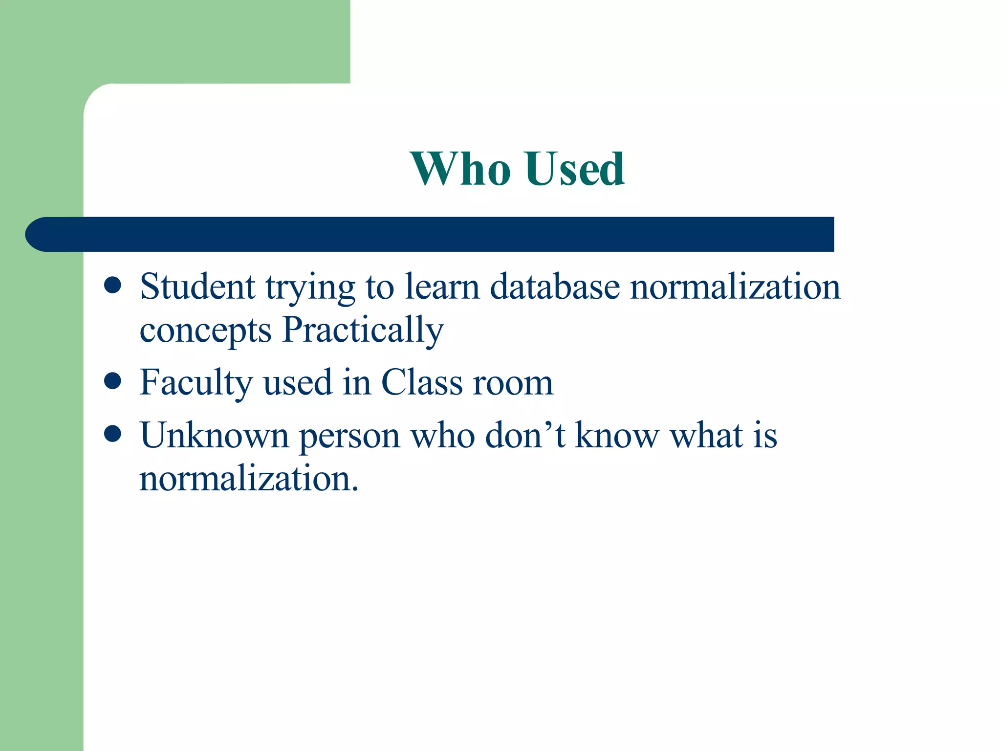 Design And Implementation Of Relational Database Design Tool Ppt 8379