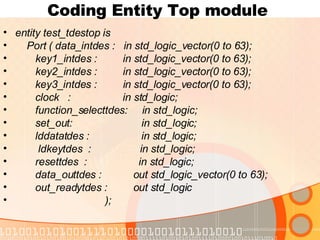 Design and Simulation Triple-DES | PPT