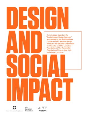 Design and-social-impact | PDF | Non-Profit Organizations | Industries