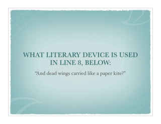 A Zoological Examination of "Design" by Robert Frost | PPT