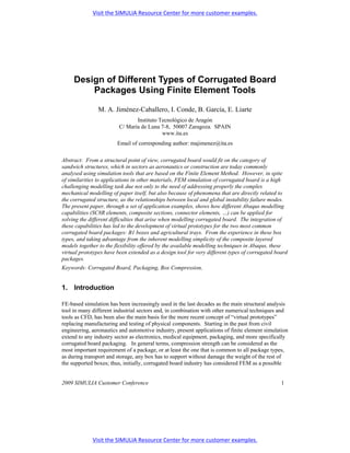 Design of Different Types of Corrugated Board Packages Using Finite ...