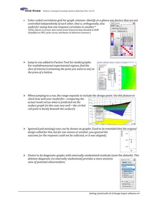 Design expert 9 tutorials 2015 | PDF