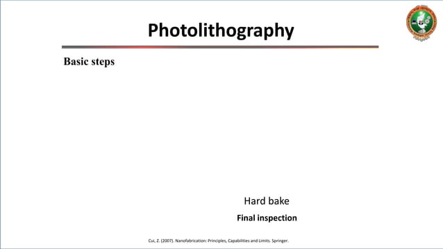 Lithography basics` | PPTX