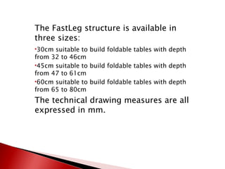 Design Foldable Tables - Technical Drawing | PPT