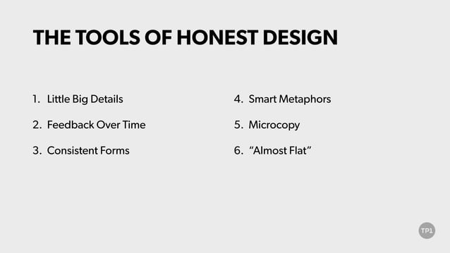 Design, honesty and emotions | PPT