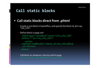 Magento - Design Integration Guideline - Bysoft China | PPT