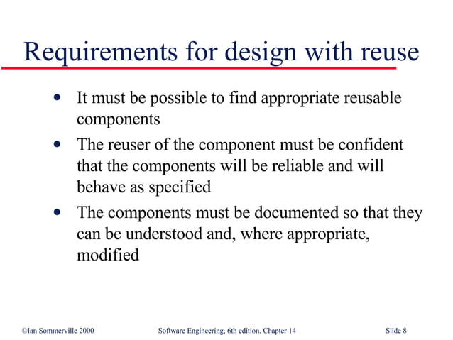 Design Issue(Reuse) in Software Engineering SE14 | PPT