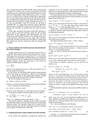 Design of a new PID controller using predictive functional control optimization for chamber ...