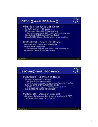 Design Of A Usb Device Driver (Overview) | PDF | Operating Systems ...