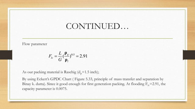Design of-absorption-column | PPTX | Chemistry | Science
