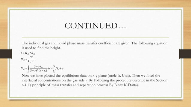 Design of-absorption-column | PPTX | Chemistry | Science