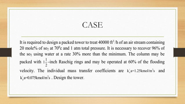 Design of-absorption-column | PPTX | Chemistry | Science