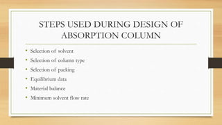 Design of-absorption-column | PPTX