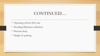 Design of-absorption-column | PPTX