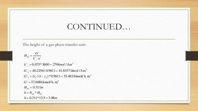 Design of-absorption-column