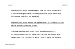 Design of Communication | PDF