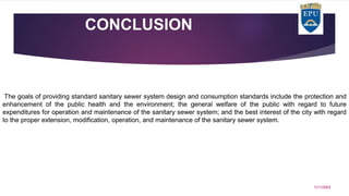 Design of Sanitary Sewer System | PPTX