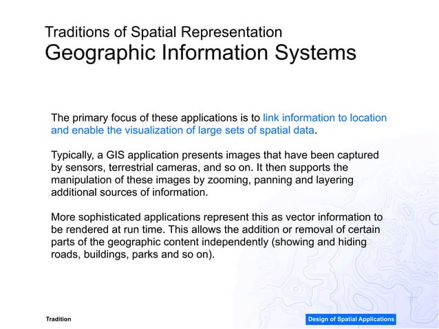Design of Spatial Applications | PDF