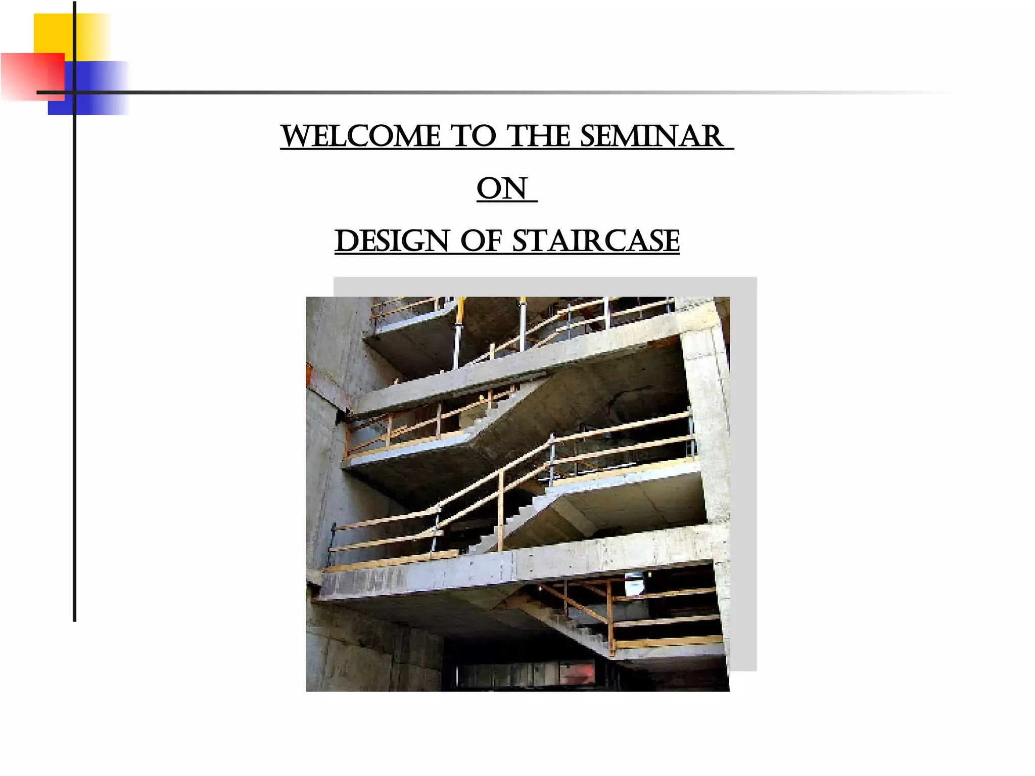 design of staircase | PPT