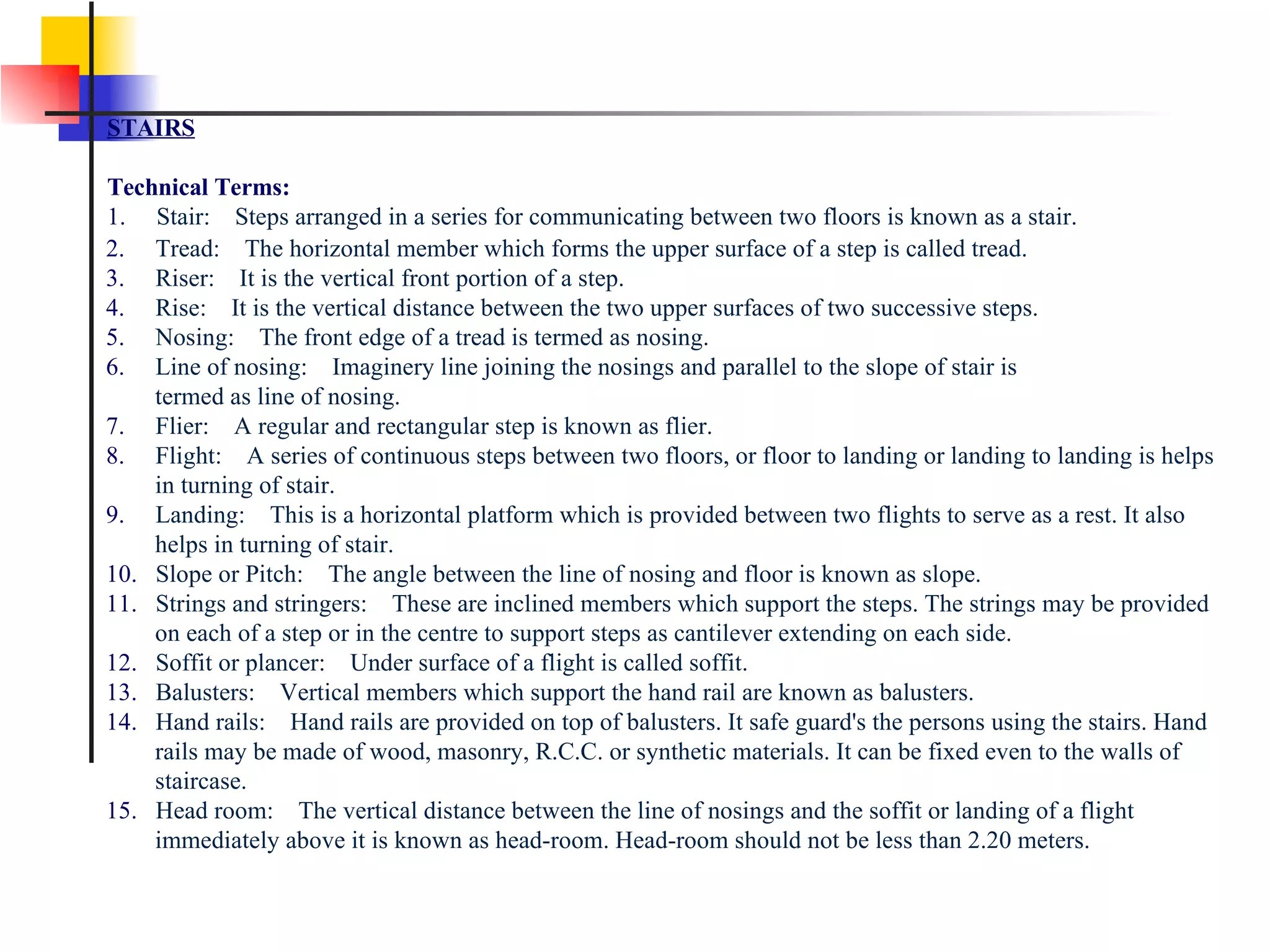 design of staircase | PPT