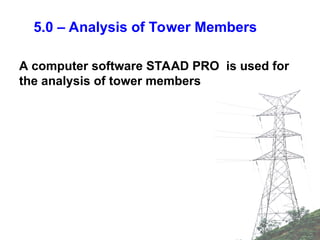 Design of Steel Tower calculation presentaton i | PPT