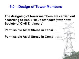 Design of Steel Tower calculation presentaton i | PPT