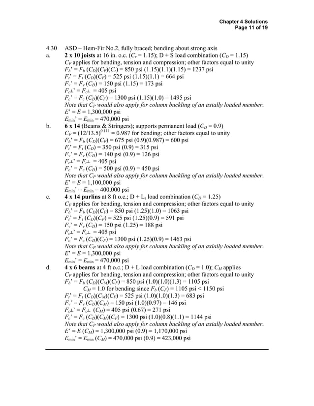 Design Of Wood Structures ASD-LRFD 6th Edition Donald Breyer Solutions ...