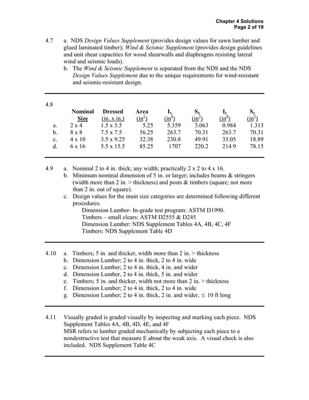 Design Of Wood Structures ASD-LRFD 6th Edition Donald Breyer Solutions ...
