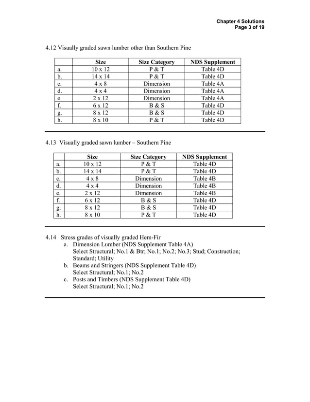 Design Of Wood Structures ASD-LRFD 6th Edition Donald Breyer Solutions Manual | PDF ...