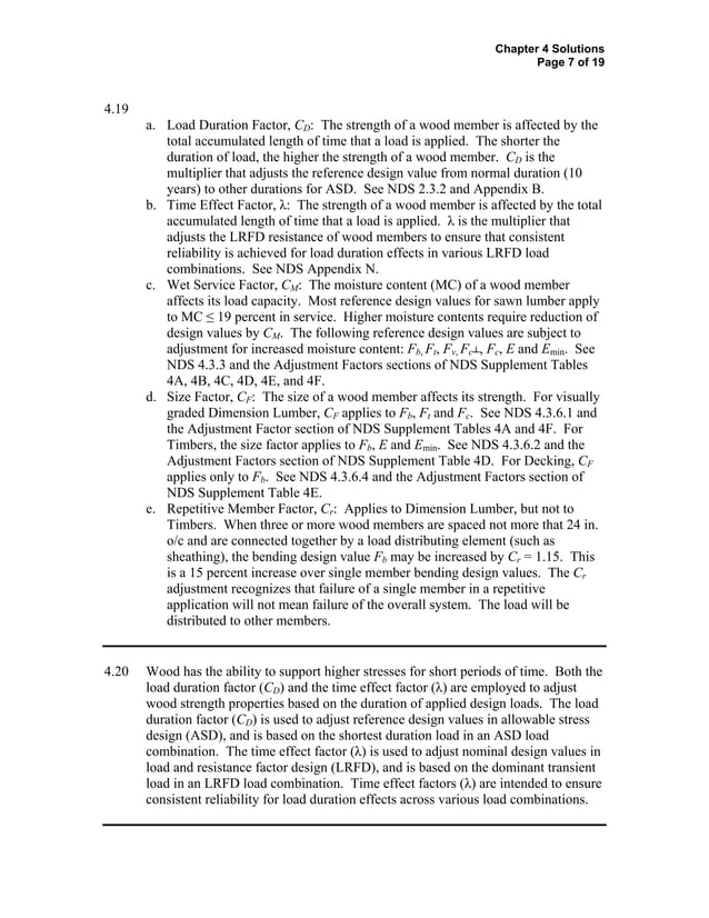 Design Of Wood Structures ASD-LRFD 6th Edition Donald Breyer Solutions ...
