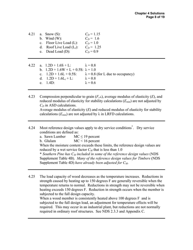 Design Of Wood Structures ASD-LRFD 6th Edition Donald Breyer Solutions ...
