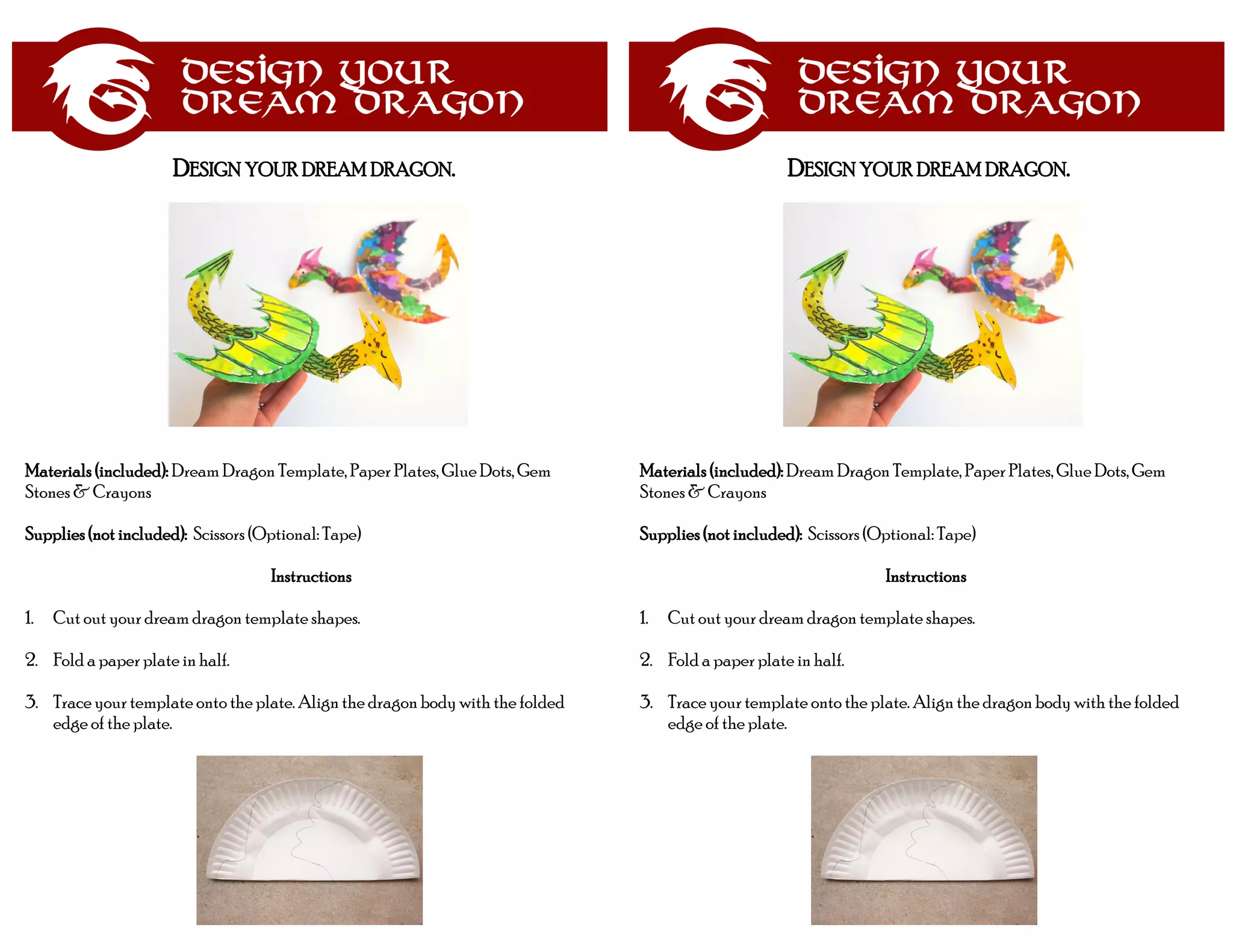 How to Train Your Dragon - Design Your Own Paper Plate Dragon | PPT