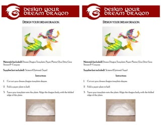 How to Train Your Dragon - Design Your Own Paper Plate Dragon | PPT